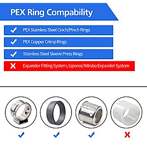 4pcs PEX Ball Valves, 1/2" PEX Brass Full Port Shut Off Ball Valve, PEX Brass Full Port Shut-off Ball Valve, Quarter Turn HOT (RED) COLD (BLUE) of Water Stop Shut off (1/2", 4pcs)
