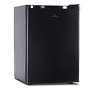 Commercial Cool CCR26B Compact Single Door Refrigerator and Freezer, 2.6 Cu. Ft. Mini Fridge, Black