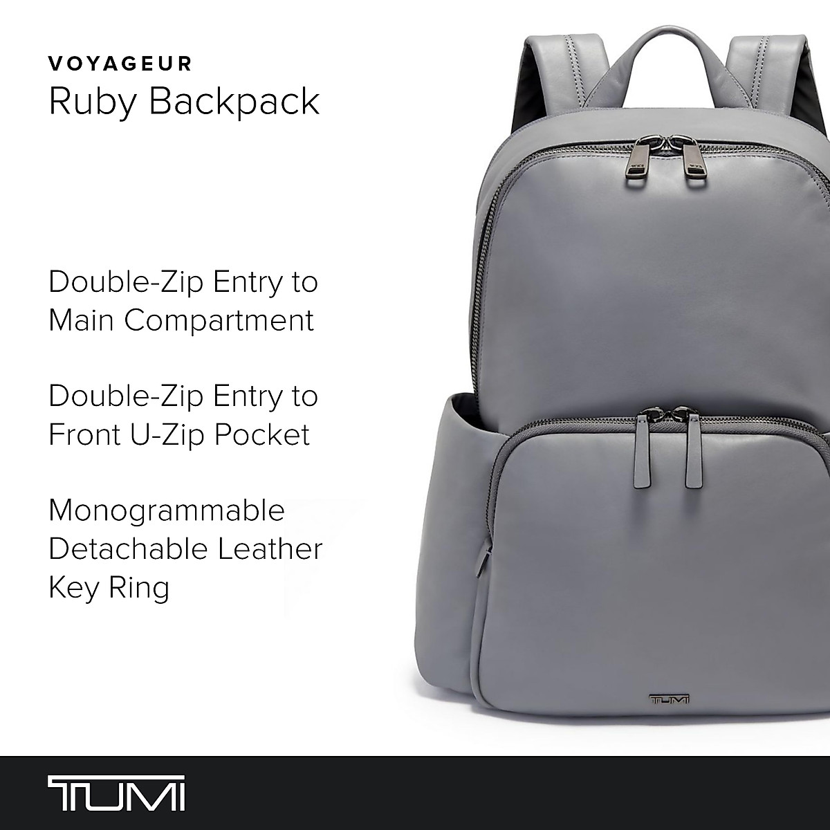 TUMI Voyageur Ruby Backpack - Pearl Grey