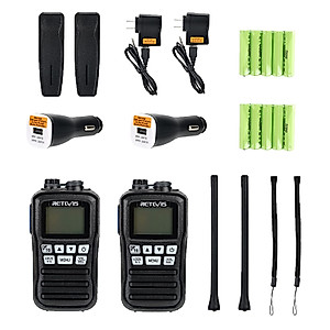 Retevis RM01 Ship to Shore Radio Handheld, Marine Walkie Talkies Waterproof, Floating, NOAA Weather Alert, Marine Two-Way Radios (2 Pack)
