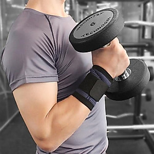 YUNYILAN 2 Pack Wrist Brace Carpal Tunnel, Wristbands Compression Wrist Strap, Wrist Wraps Support Sleeves for Work Fitness Weightlifting Sprains Tendonitis Pain Relief Breathable (Black, L)