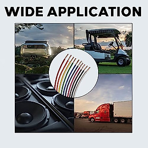 BEST CONNECTIONS 14 Gauge Automotive Primary Wire (50ft Each – 7 Color Bundle Set)– Durable Primary/Remote, Power/Ground Electrical Wire for Trailer, Car Audio, Lighting Circuits– 350ft Total