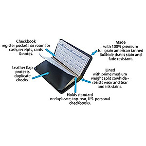 Oberon Design Celtic Oak Embossed Genuine Leather Checkbook Cover, 3.5x6.5 Inches, Fern Color, Made in the USA