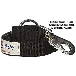 Derby Originals Heavy Duty Adjustable 30” Nylon Hanging Bucket Straps for Water and Feed Buckets - Available in 16 Colors and Patterns (Olive Green)
