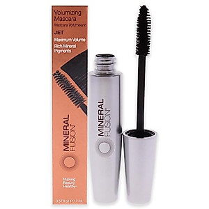 Mineral Fusion Volumizing Mascara, Jet, 0.57 Fl Oz (Pack of 1)