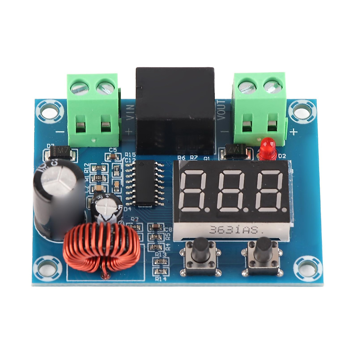 XH-M609 Digital Low Voltage Disconnect Module, Over Charge/Discharge/Current and Short Circuit for 12-36V DC Battery
