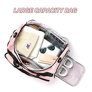 MAXTOP Travel Duffle Bag for Women Carry On Tote Weekender Overnight Bag Large Capacity Duffel Bag With Shoe Compartment,Gym Tote Bag with Dry and Wet Separation