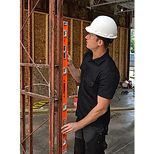 Johnson Level & Tool 1254-2400 Magnetic Heavy Duty I-Beam Aluminum Level, 24", Orange, 1 Level