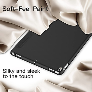 JETech Case for iPad Pro 10.5-Inch and iPad Air 3 (10.5-Inch 2019, 3rd Generation), Protective Hard Back Shell Soft-Touch Tablet Stand Cover, Auto Wake/Sleep (Black)