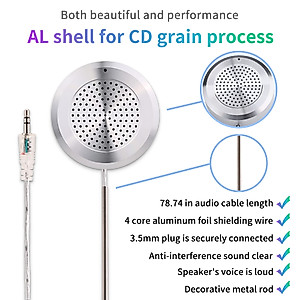 DESHUN Window intercom, Window Speakers, Dual-Way Window Counter intercom Microphone, for The Business/Bank/Office/Hospital/Station/Catering/Ticket Window to Provide Communication Solutions