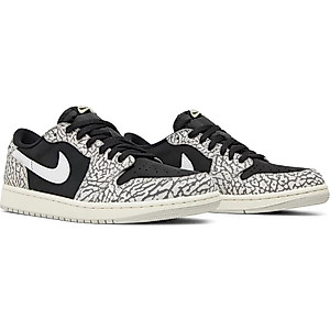 Men's Jordan 1 Retro Low OG (CZ0790 001) - 9 Black/Muslin/Tech Grey/White