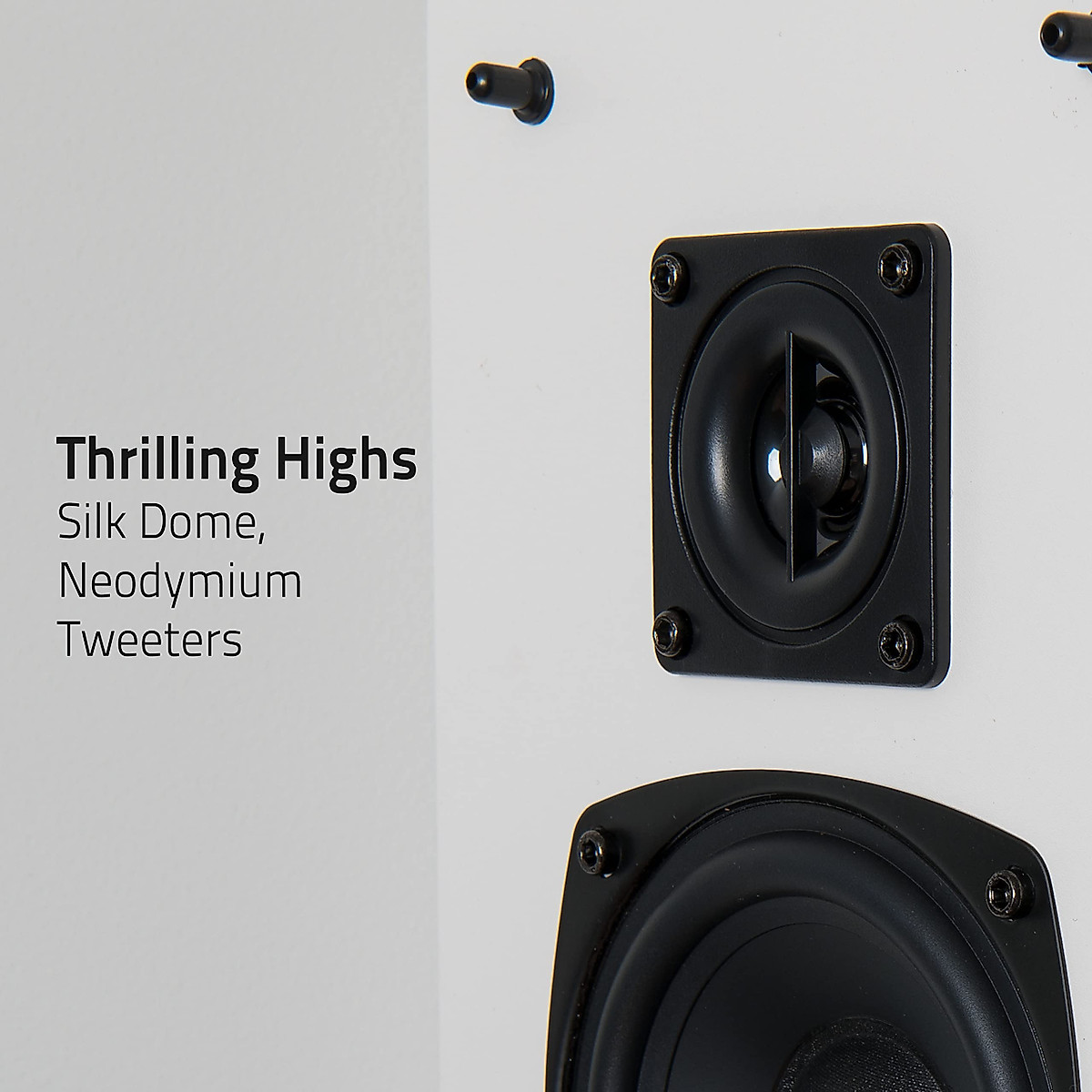 Fluance Elite High Definition 2-Way Bipolar Surround Speakers for Wide Dispersion Surround Sound in Home Theater Systems - Black Ash/Pair (SXBP2)