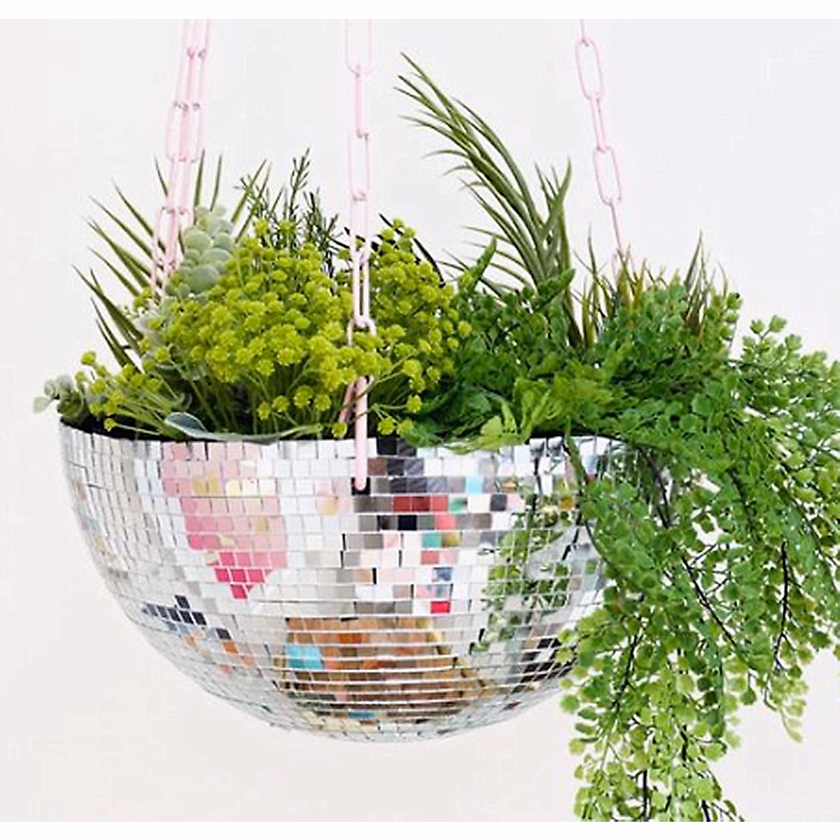 REDODECO 2400pcs Real Glass Silver Mirrors Mosaic Tiles Sticker for Craft Square Glass Tiles Self Adhesive,5mm by 5mm