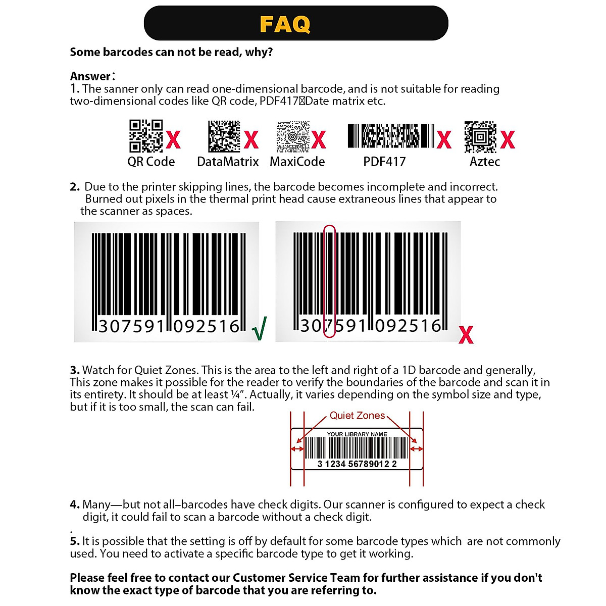 NADAMOO Wireless Barcode Scanner 328 Feet Transmission Distance USB Cordless 1D Laser Automatic Barcode Reader Handhold Bar Code Scanner with USB Receiver for Store, Supermarket, Warehouse