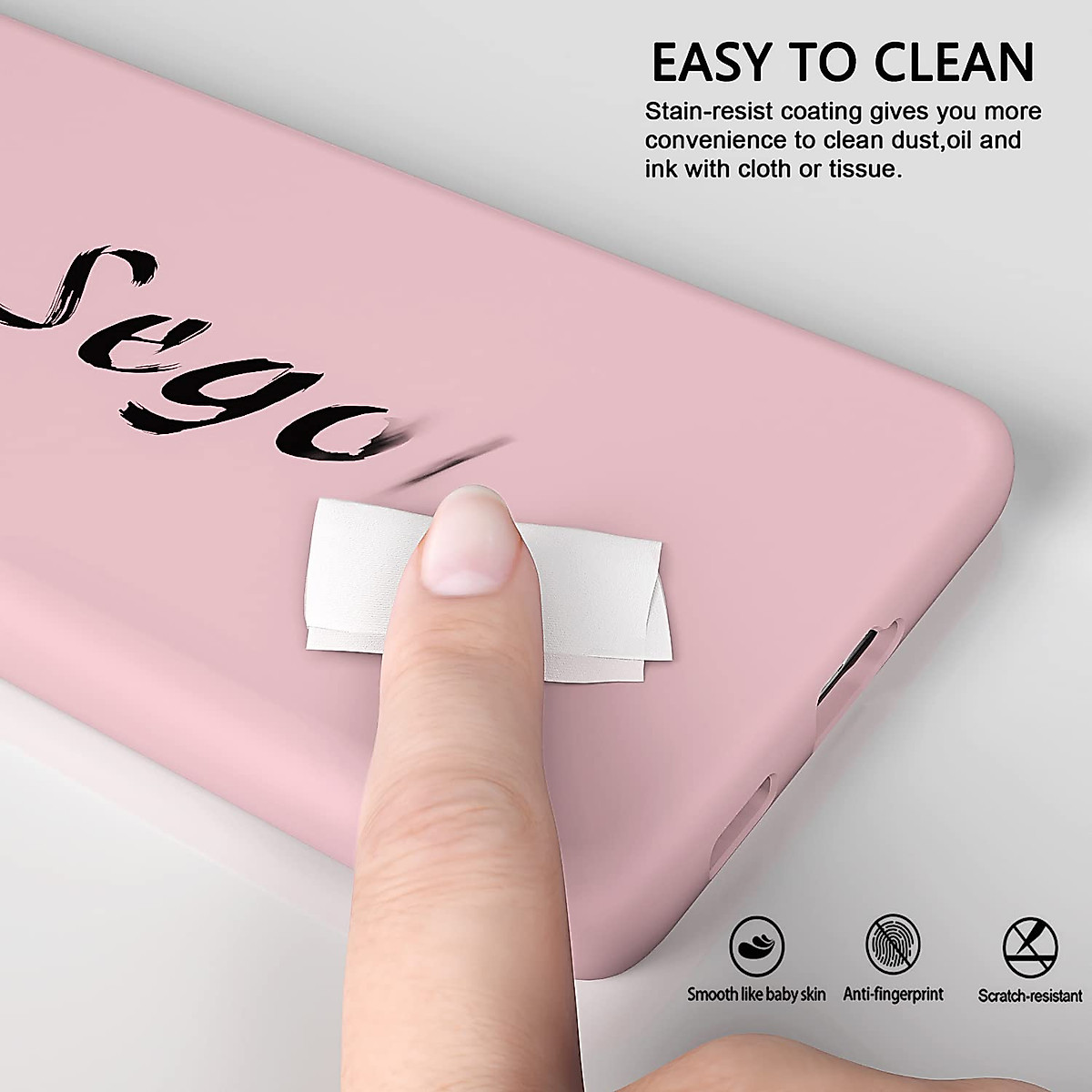 E Segoi Samsung Galaxy S21 Ultra Case, Liquid Silicone Gel Rubber Shockproof Case Soft Microfiber Cloth Lining Cushion Compatible with Galaxy S21 Ultra 5G 6.8 inch (Pink Sand)