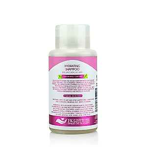 Hydrating Shampoo for Thirsty Curls by SoloCoquette | 100% Vegan, Free from Sulfates, Silicone, Salts. Promote Scalp Health, Hair Growth, and Shine with Virgin Coconut, Cacao and Castor Oils. 12.5floz