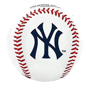 Rawlings MLB New York Yankees Team Logo Baseball, White, 1