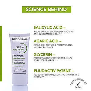 Bioderma - Sébium - Pore Refiner Cream - Tightens Pores and Visibly Improves Skin Texture - for Combination to Oily Skin