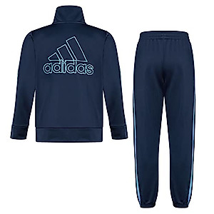 adidas Boys' Gradient 3S Tricot Track Set, Collegiate Navy, 7
