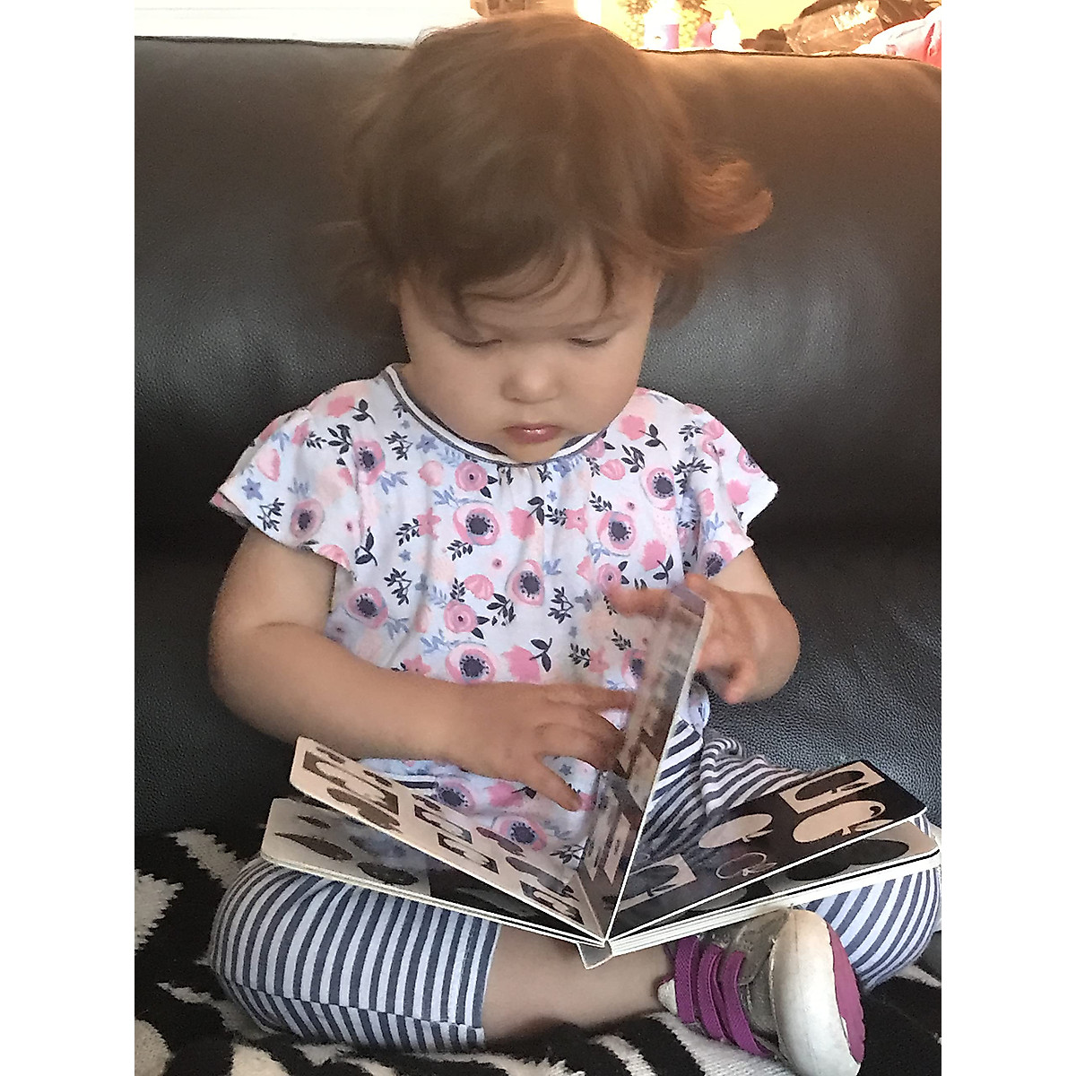 Bobu Baby High Contrast Shapes & Visual Stimulation for Infants | Black & White, Vibrant & Stimulating for Your Child | Extra Thick Non Rip Pages