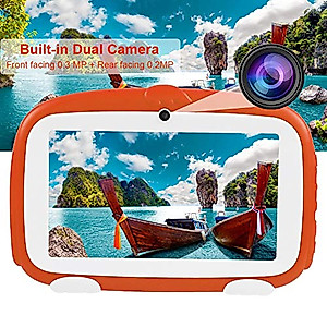 Mini Children Tablet, Children Tablet Pc, Help Exploit Children's Intelligence for Children Early Education (US Plug)