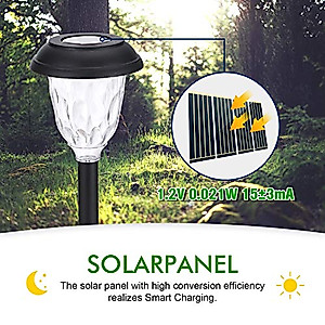 Azirier Solar Lights Outdoor Waterproof Security Lights Easy Install Garden Lights for Garden Path Walkway Light 12 Pack