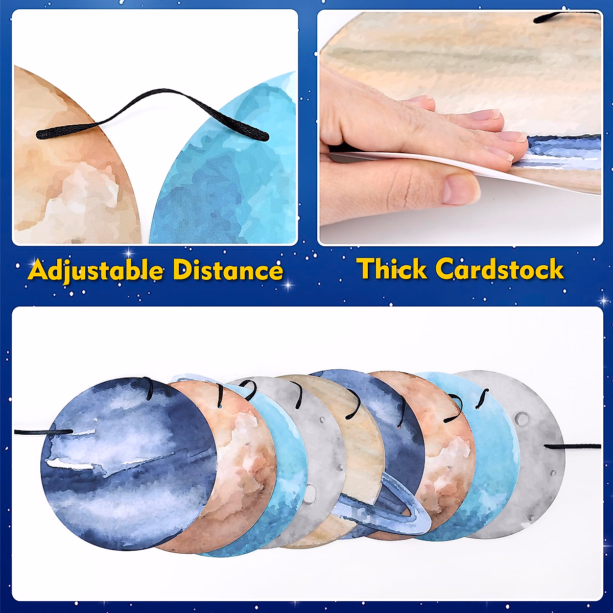 Bessmoso Outer Space First Birthday Banner Houston We Have a One Year Old Party Decorations Rocket Astronaut Solar System Planet 1st Celebration Party Hanging First Trip Around The Sun Supplies