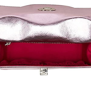 Betsey Johnson Womens Betsey Johnson Party Line Rhinestone Phone Bag, Pink, One Size US