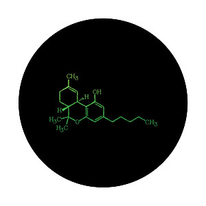 THC Cannabis Marijuana Medicine Chemical Formula PopSockets Standard PopGrip