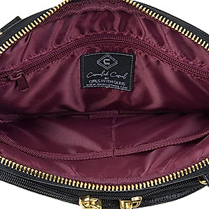 Allen Company Girls With Guns® Concealed Casual Tomboy Clutch Purse, Lockable Concealed Carry, Ambidextrous, Black