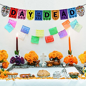 Day of The Dead Porch Banner Dia de Los Muertos Banner Mexican Banner Skulls and Skeletons Mexican Days Banner of Halloween Party Decoration, Days of the Dead Party Decoration