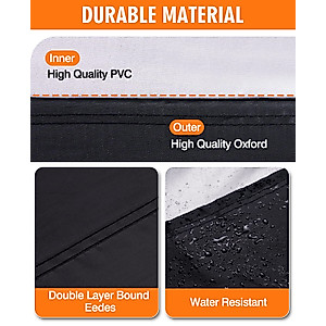 Homenote Griddle Cover for Blackstone 22 inch 17 inch with Hood and Stand, Grill Cover Waterproof Windproof Weather Resistant for Outdoor, BBQ, Grilling, Camping