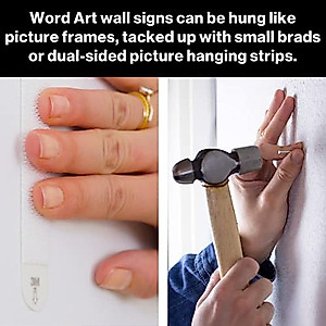 Memory Mats & Word Art US States Decorative Wall Signs, Vacation & Destination Geographic Graphic Plaque, 18 x 6 inches (Florida)