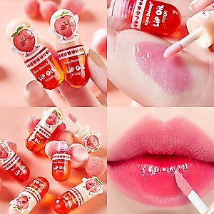 Mrettick 3Packs Hydrating Lip Oil Temperature Color Changing Lip Oil Plumping Lip Gloss Moisturizing Lip Oil Tinted for Lip Care and Dry Lip (#3)