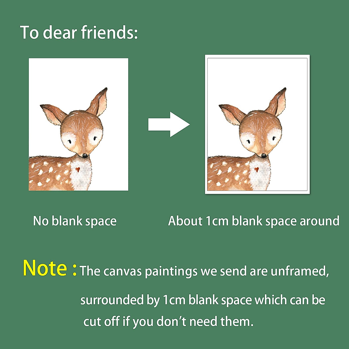 6 Pieces Woodland Animals Nursery Canvas Wall Art Cute Safari Jungle Animal Deer Bear Bunny Pictures Baby Room Posters Farmhouse Forest Theme Fox Squirrel Raccoon Prints Decor 8x10in Unframed