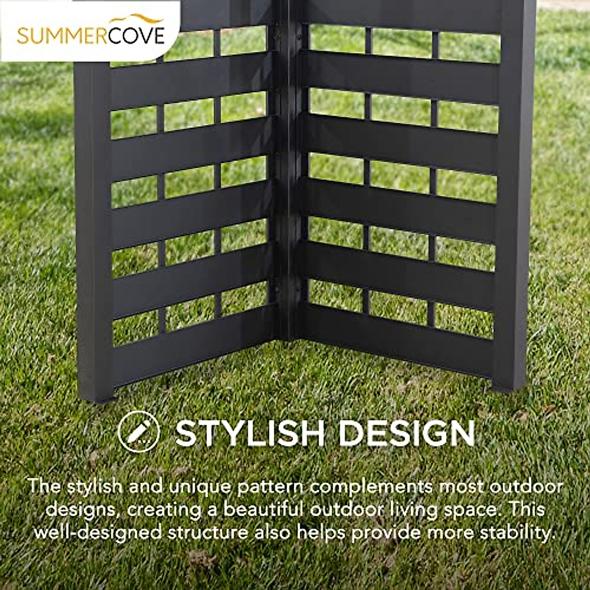 SummerCove Brook Park Outdoor Patio Steel Frame 11 x 13 ft. 2-Tier Soft Top Gazebo with White Canopy Roof for Garden, Backyard, and Lawn Activities