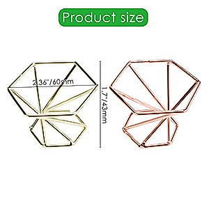 SanSanYa 12Pieces Mini Air Plant Stand Metal Geometric Air Plant Display Stand Geometric Air Plant Container Mini Air Plant Holders