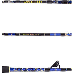 OKIAYA 80-130lb 5'6"Blueline Saltwater Fishing Rod Bent Butt Swivel Tip
