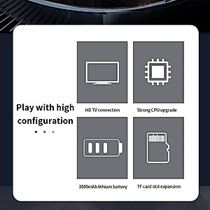 Topoo X70 Handheld Arcade Game Console 7 Inch with 5700 Games, 64G Retro Portable Game Console Red Blue