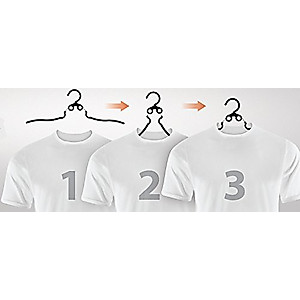 The Easy Life Hangers Flexible 40 Hangers Quality Space Saving That fit Through Any Collar