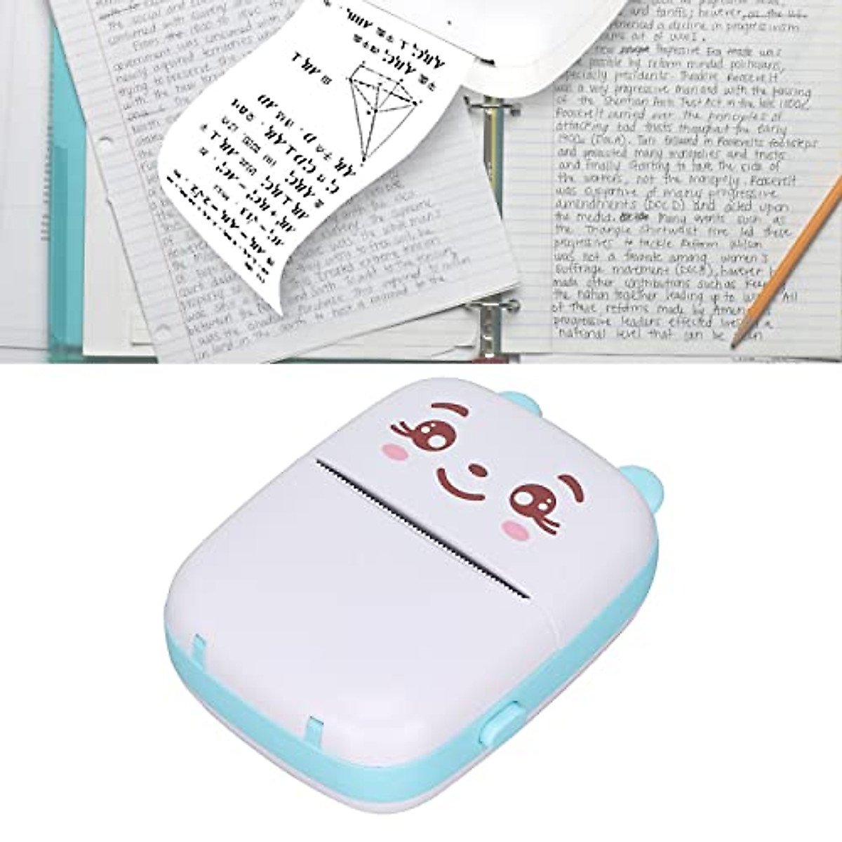 Garsentx Pocket Thermal Printer, Mini Printer Shipping Label Printer Portable Printer for Shipping Packages Postage Photo Address Home Small Business