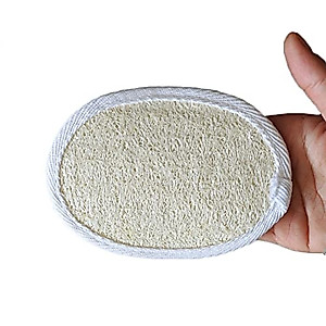 INGVY Dry Brushing Body Brush Natural Loofah Body Scrubber Bath Exfoliating Sponge Soft Shower Brushes Clearner Pad Exfoliator Shower Puff Body Skin Care Tool