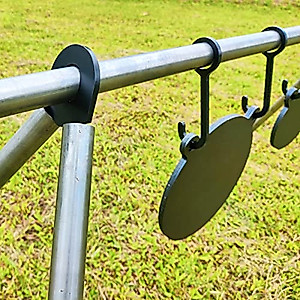 FULLBOW Steel Target Hangers Hanging Hook Target Kit - Gong Target Hanging Kit - DIY Target Kit for 1 Inch OD EMT Conduit