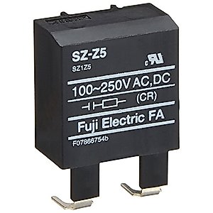 FUJI ELECTRIC SZ-Z5 Surge Suppressor, 100-250 VAC/VDC, Resistor-Capacitor, for USE with SC-E02X, SC-E03X, SC-E04X and SC-E05X CONTACTORS