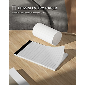 6 Pack Small Notepads Refills Memo Pads 3 x 5 Inch Lined Writing Note Pads with 30 Sheets Note Pad Paper in Each Pad Mini Pocket Notebook Refills for Taking Notes and Reminders Organization Planning