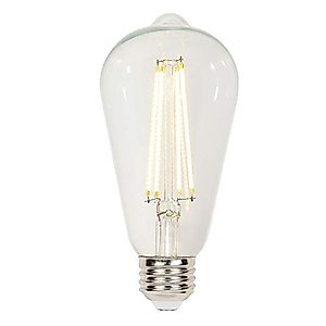 Westinghouse 4518300 6.5 Watt (60 Watt Equivalent) ST20 Dimmable Clear Filament LED Light Bulb, Medium Base, Single
