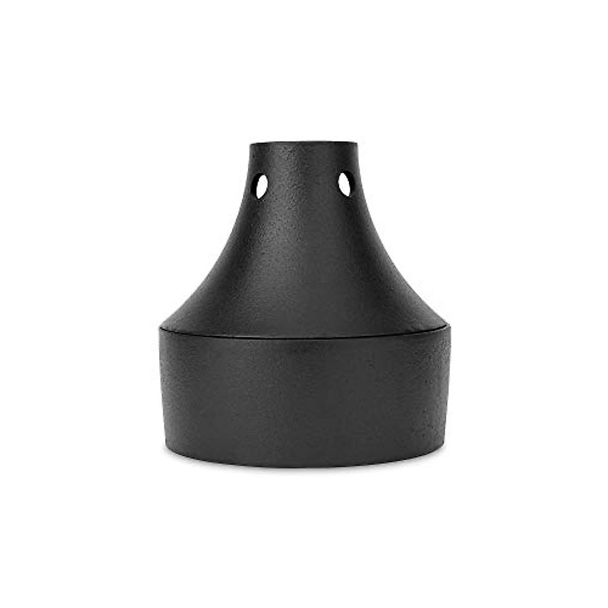 Outset 76633 Cast Iron Beer Can Chicken Stand, Garlic Roaster and Flavor Infuser, Black