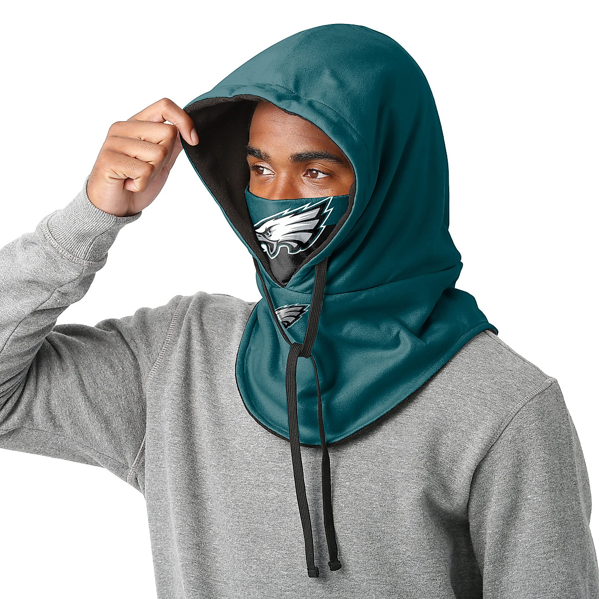 FOCO Philadelphia Eagles NFL Drawstring Hooded Gaiter