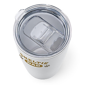 CafePress Sheltie Dad Stainless Steel Travel Mug Stainless Steel Travel Mug, Insulated 20 oz. Coffee Tumbler