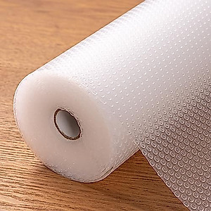 Shelf Liner Non Slip Kitchen Liners for Cabinets and Drawers,Non-Adhesive Drawer Liners Non Slip Waterproof Liner,Thick Strong Grip Kitchen Cabinet Liners for Shelves (12 inches x 10 Feet)